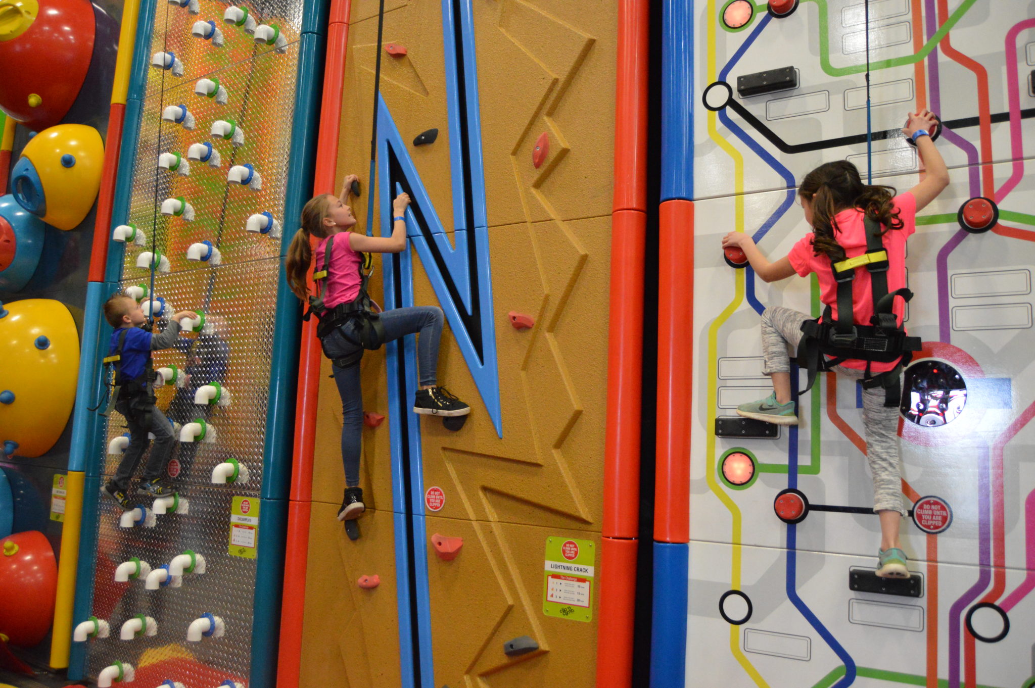 Indoor ropes course at bowling centers